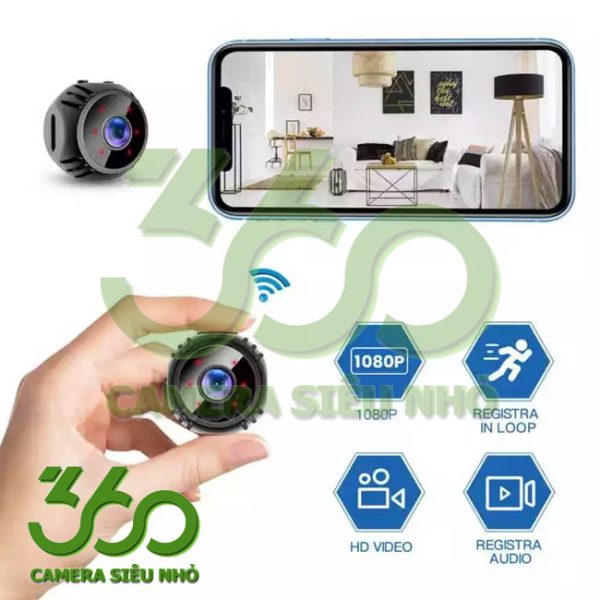 Camera mini siêu nhỏ WiFi X10 HD 1080P - Camera Siêu Nhỏ 360
